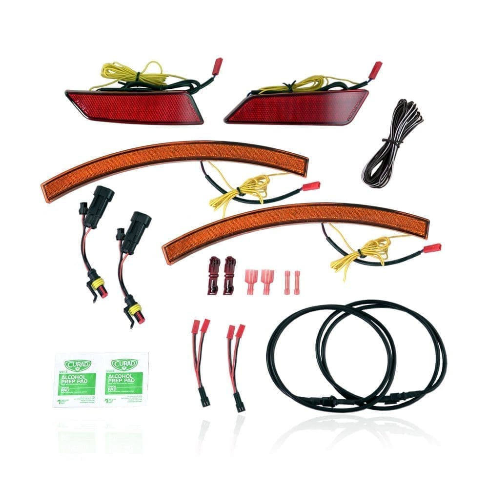 Front Fender Reflectors w/Sequential LED TS & RL | RUSH BIKES