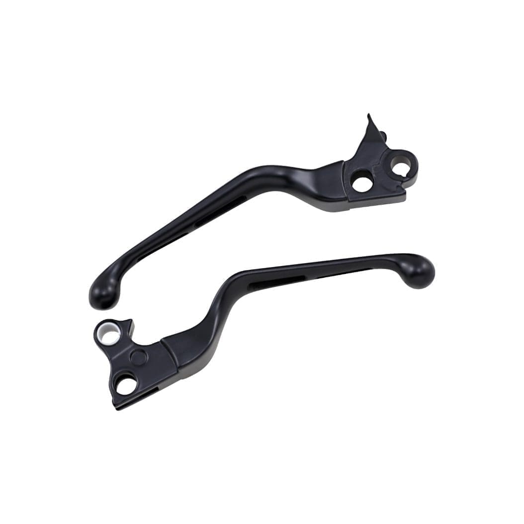 Slotted Wide Blade Lever Set, Black, '96-'14 Softail, '96-'07 Touring ...