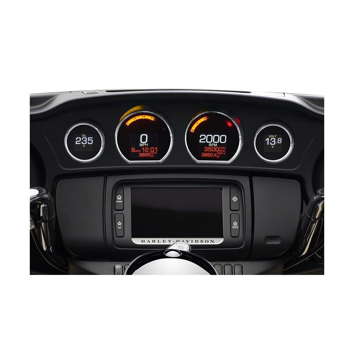 Direct Plug-In Digital Gauges, '14-Current Touring Models | Rush Bikes