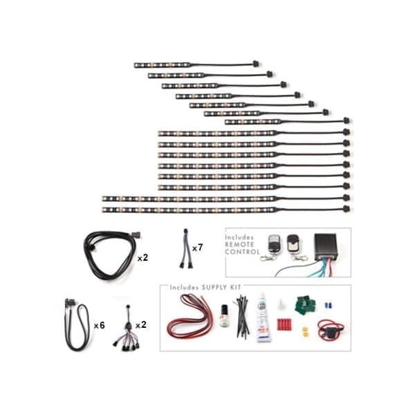 Rush Lights 225-LED MultiColor Body Light Kit For Harley Breakout ...